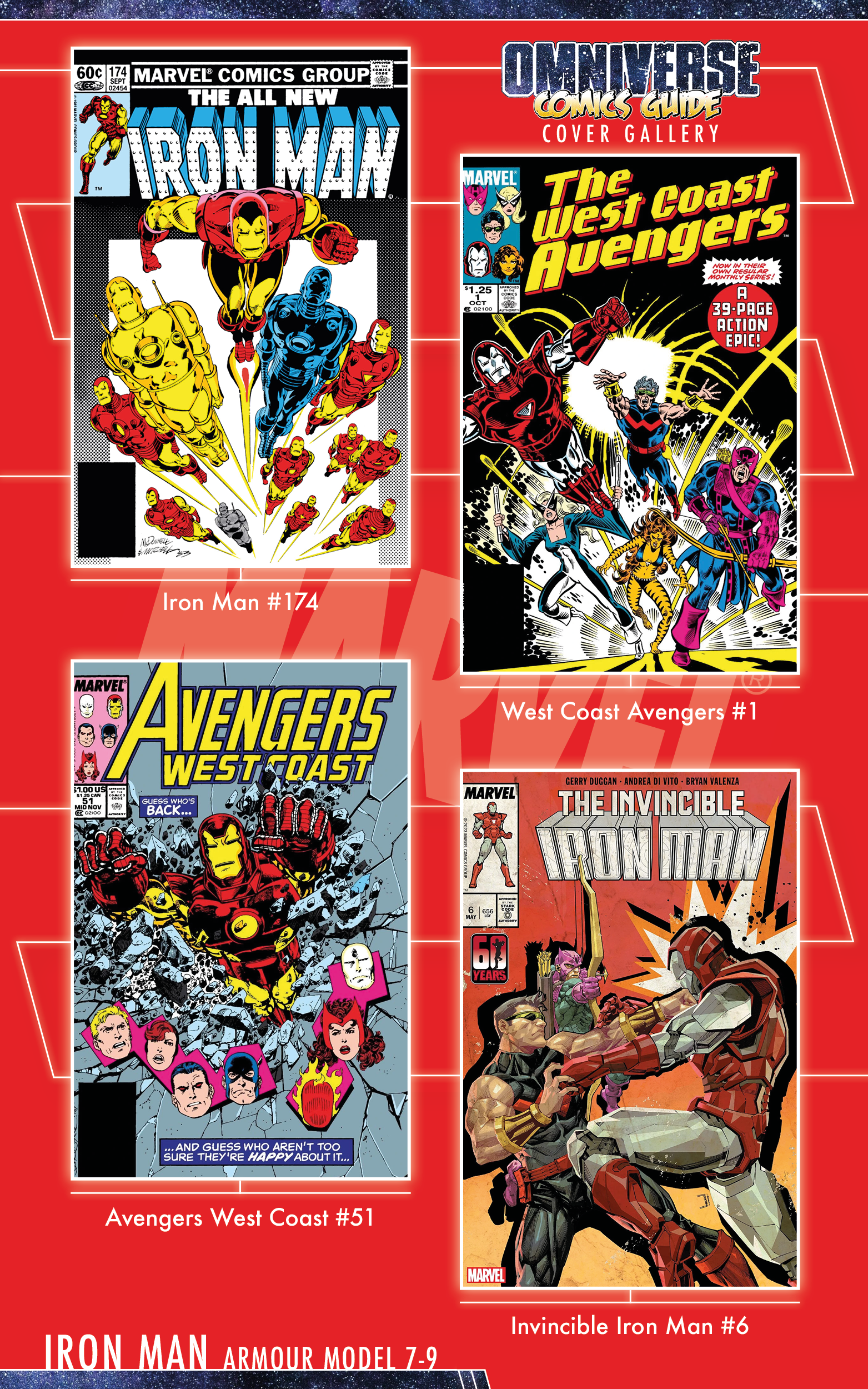 Iron Man Armour Model 7-9 – covers – Omniverse Comics Guide